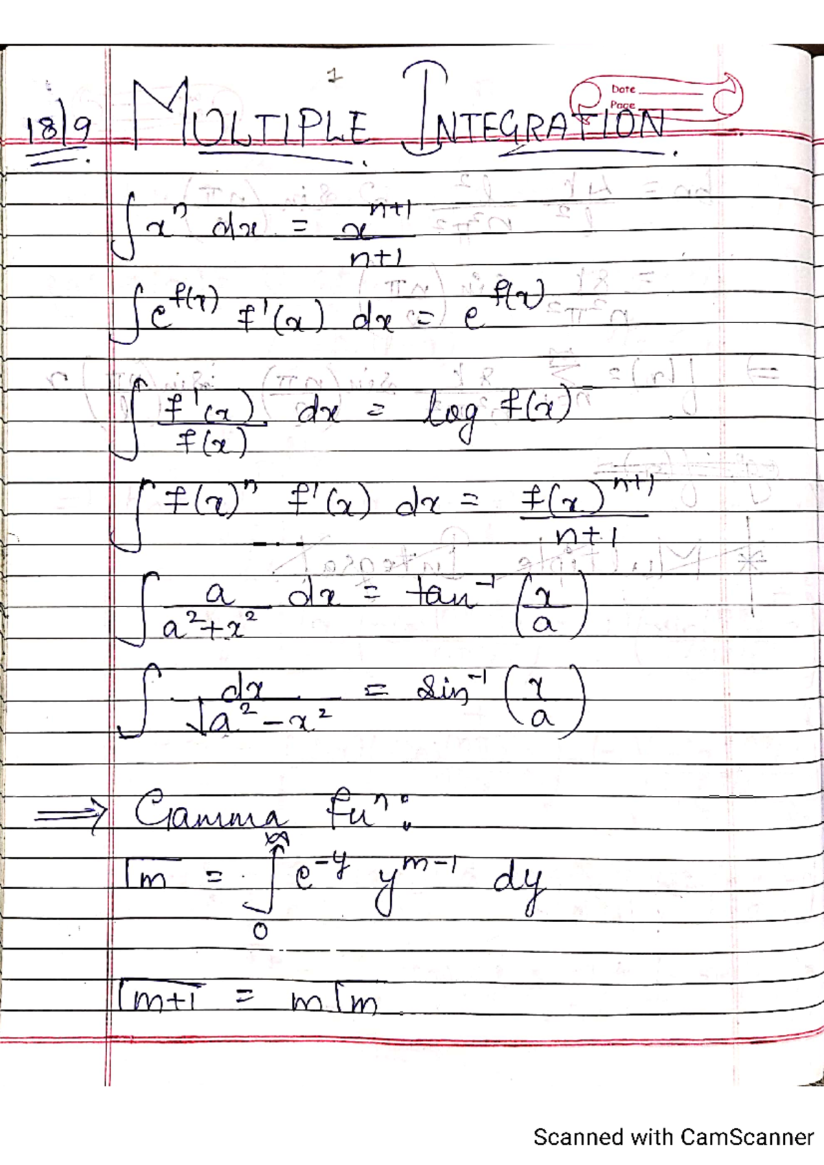 Multiple integration - Computer science engineering - Studocu