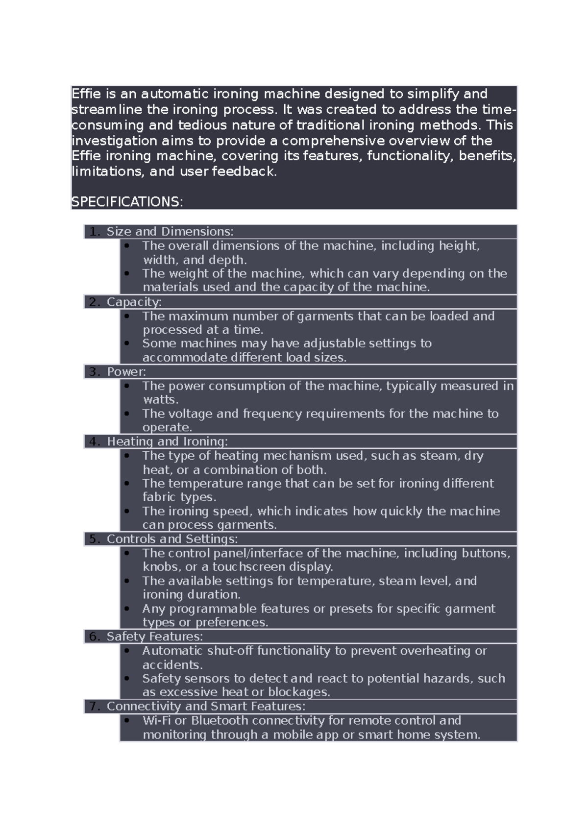 Vroom Automatic Ironing Machine - Effie is an automatic ironing machine ...