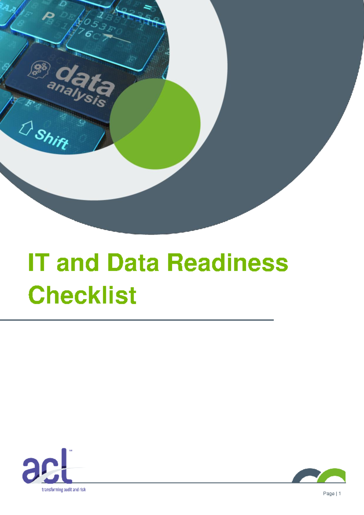 ACL IT Server and Data Readiness Checklist Template - IT and Data ...