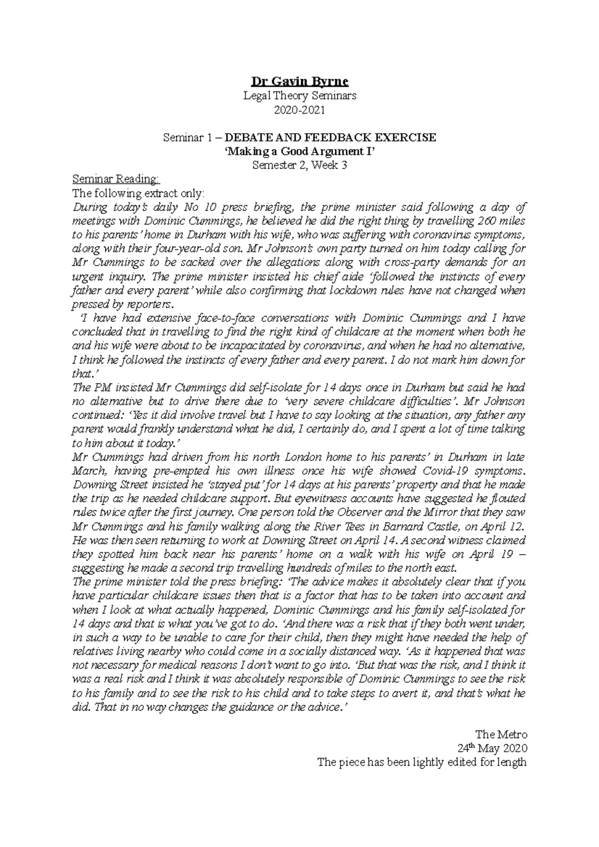 Legal Theory Seminars 1 7 Handout Dr Gavin Byrne Legal Theory legal-theory-seminars-1-7-handout-dr-gavin-byrne-legal-theory