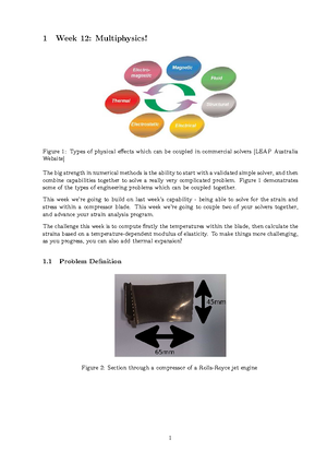 Amme2000 Week5-soln - Tutorial solution - Week 5 Solutions: Thermal ...