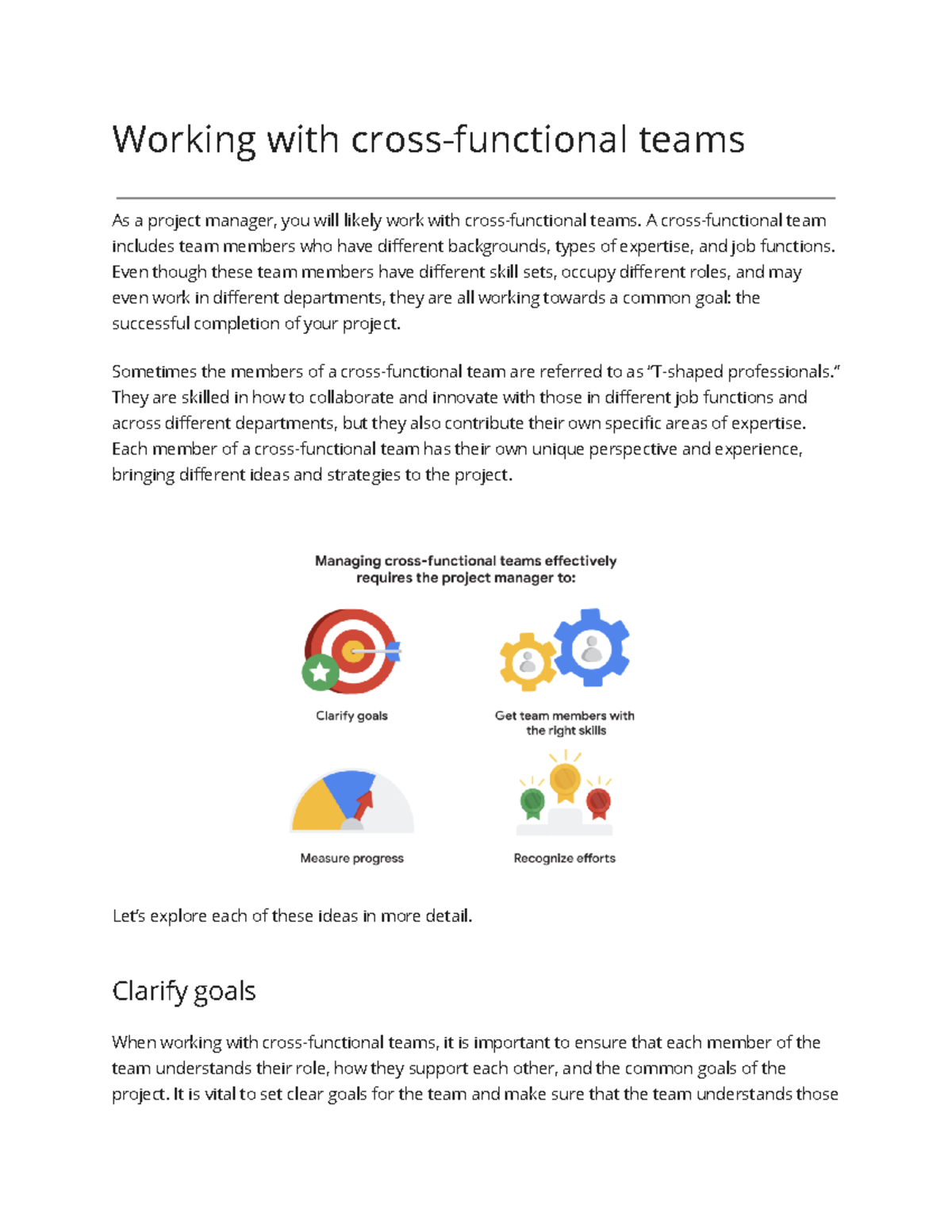 Project Management - Working-with-cross-functional-teams - Working with ...