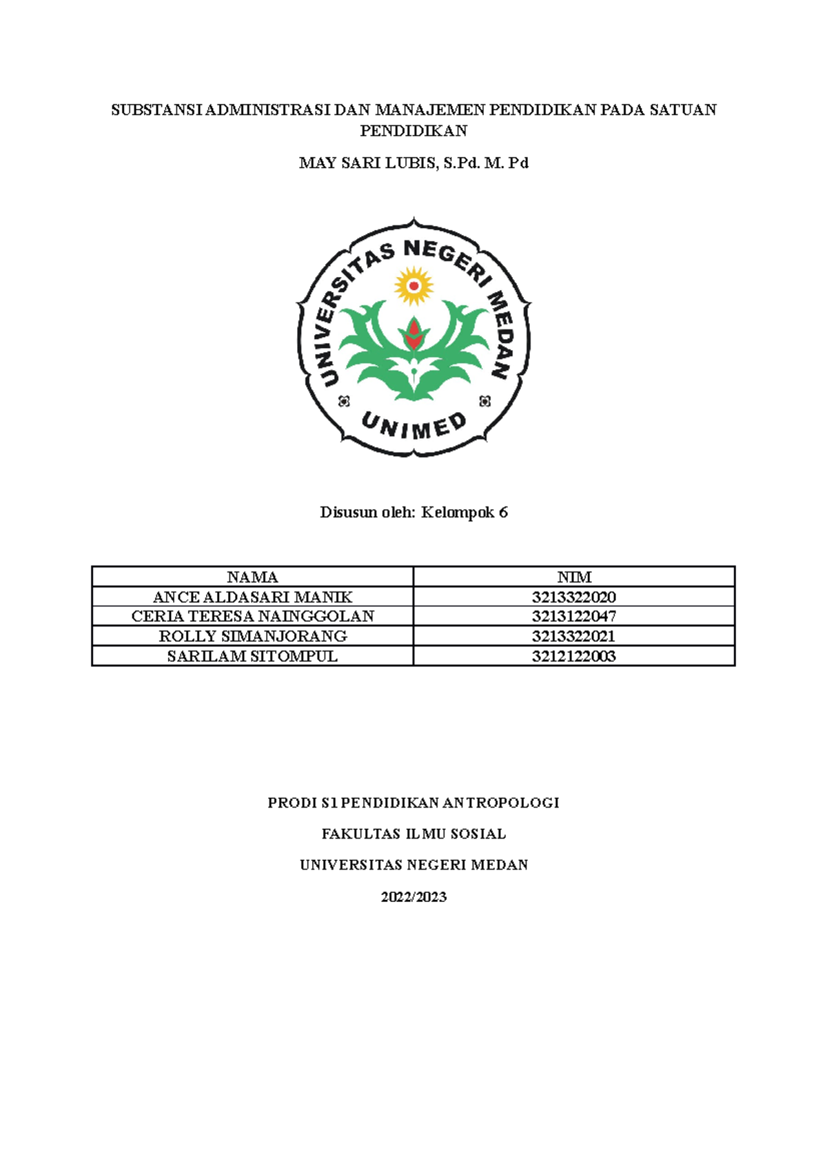 Substansi Administrasi DAN Manajemen Pendidikan PADA Satuan Pendidikan ...