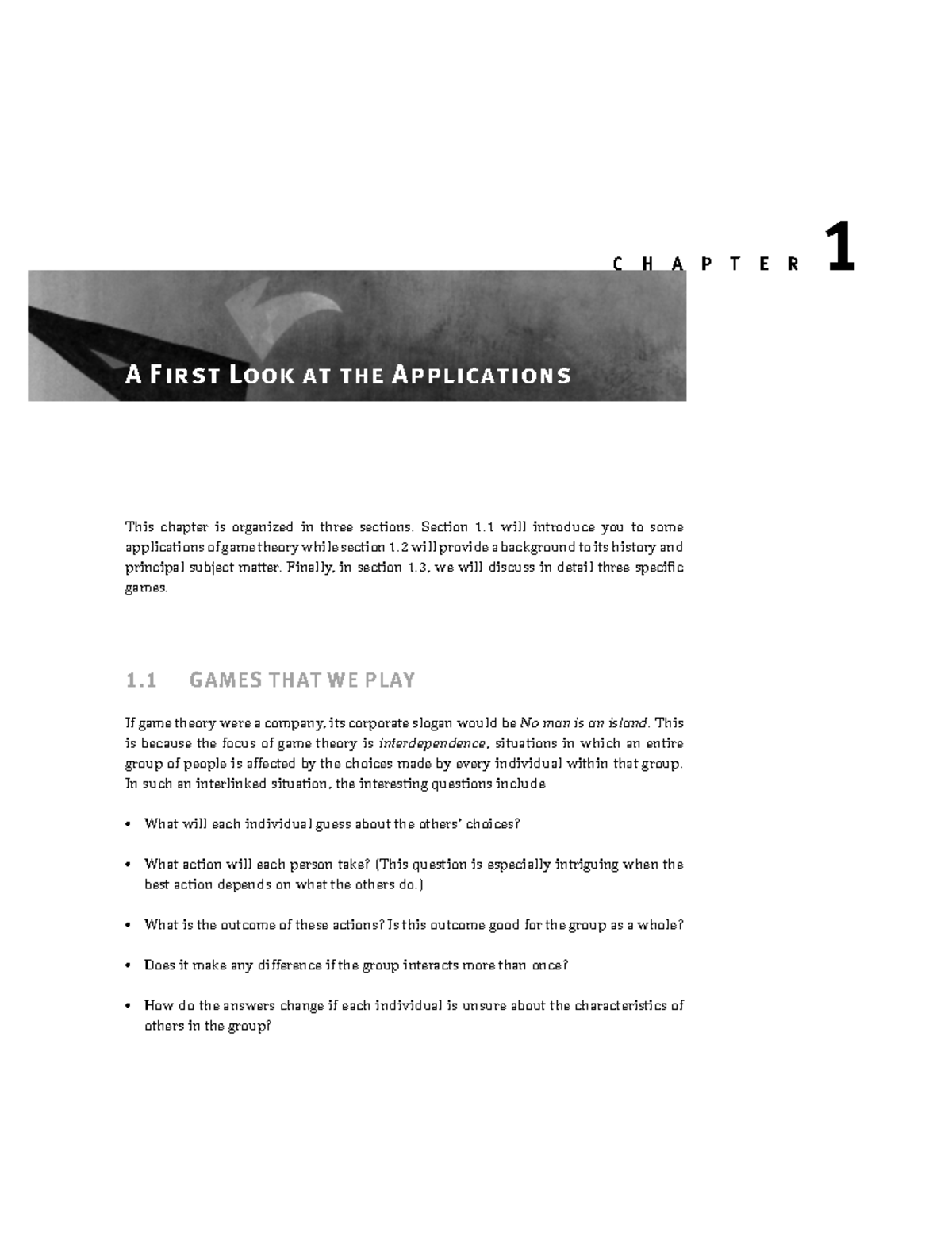 Handout 1 - C H A P T E R 1 A First Look at the Applications This ...