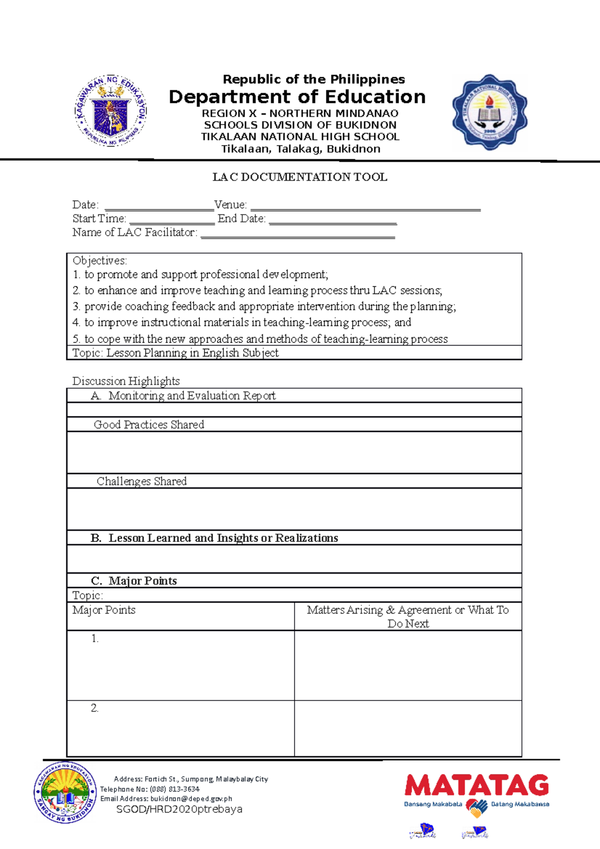 LAC_Plan_Documentation-_too - Republic of the Philippines Department of ...