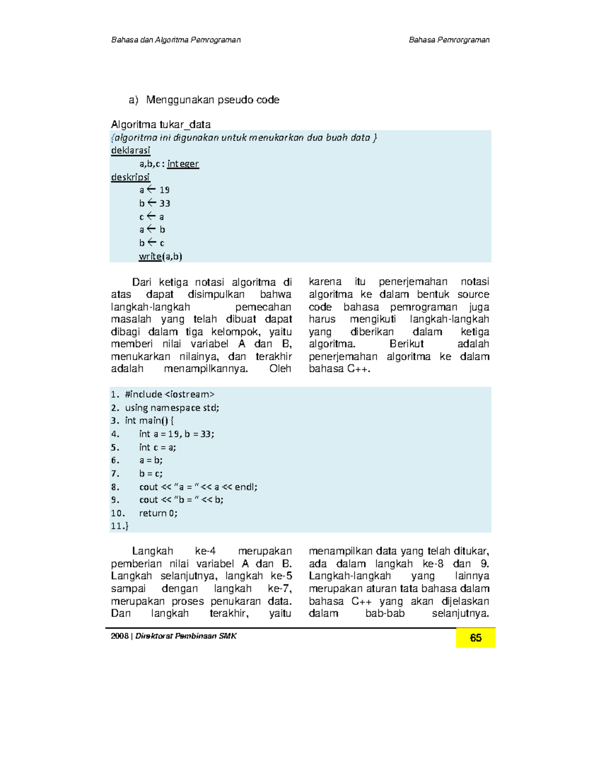 Buku Bahasa Pemrograman Lengkap-25 - Bahasa dan Algoritma Pemrograman ...