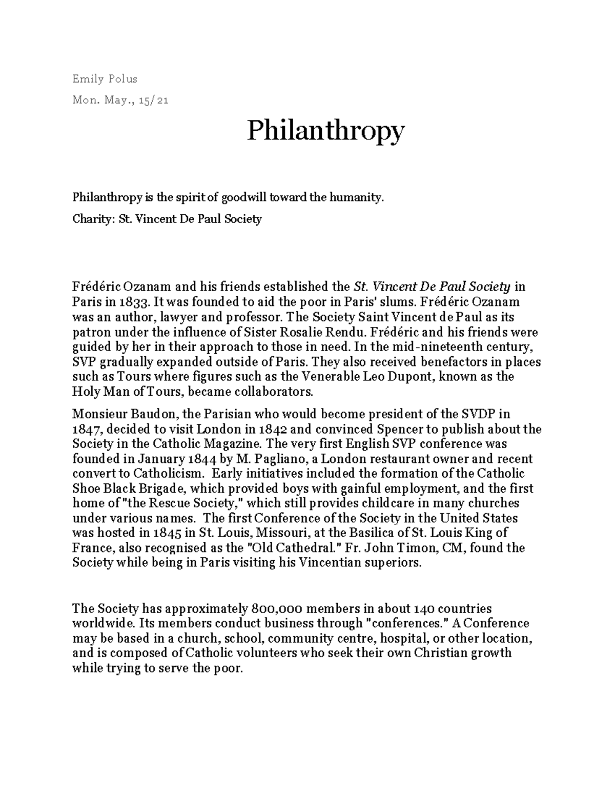 Philantropy - sdefrgthyujmk,sdfvg this is not szhort thisz is a veryh ...