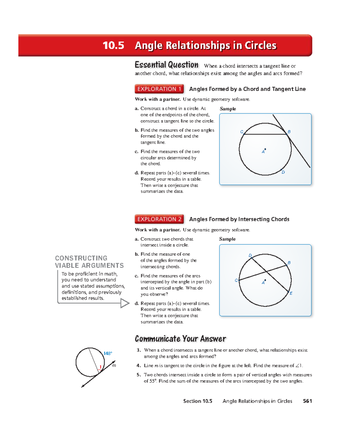 Big ideas chapter 10 section 5 Lecture notes & practice questions ...