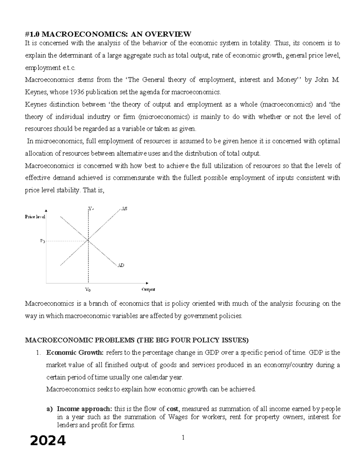 Intermediate macroecon topic 1.doc again - #1 MACROECONOMICS: AN ...