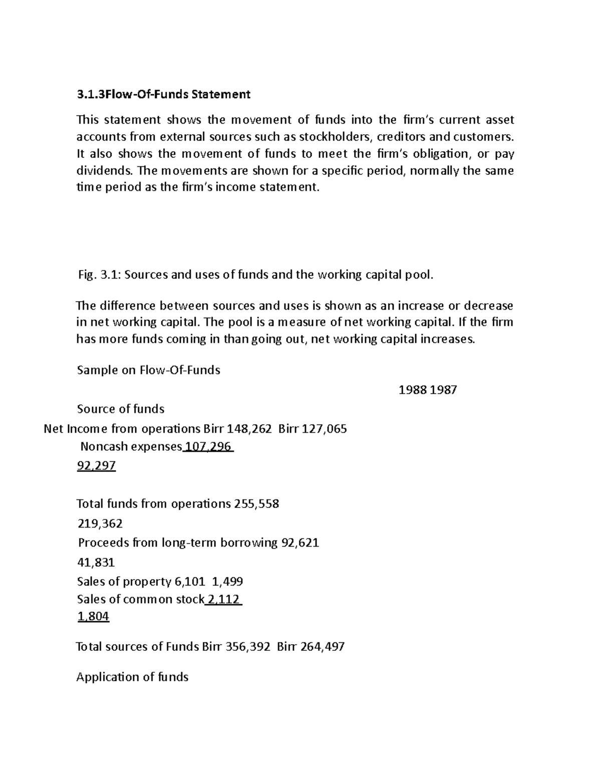 3.1.3Flow-Of-Funds Statement Lecture Notes - 3.1-Of-Funds Statement ...
