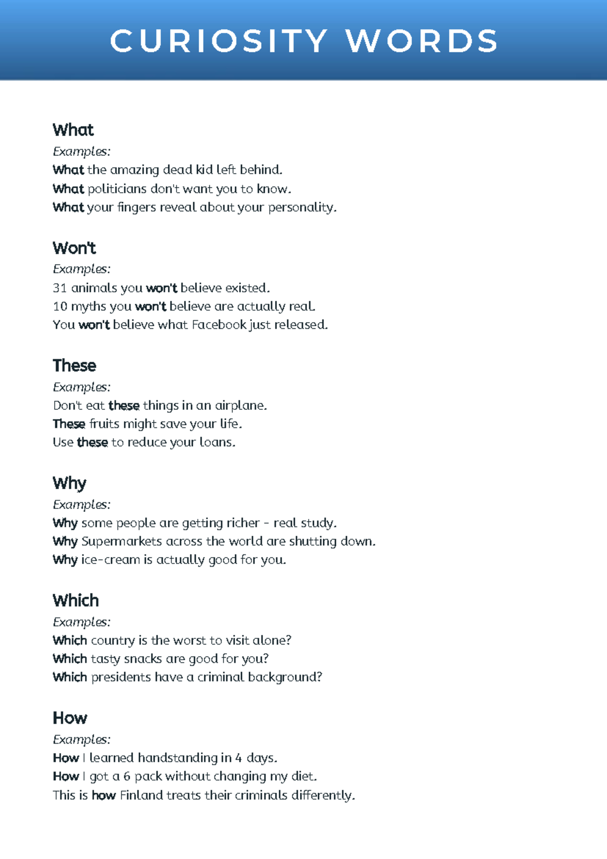 Curiosity+Words - This documents give promts to be good at digital ...