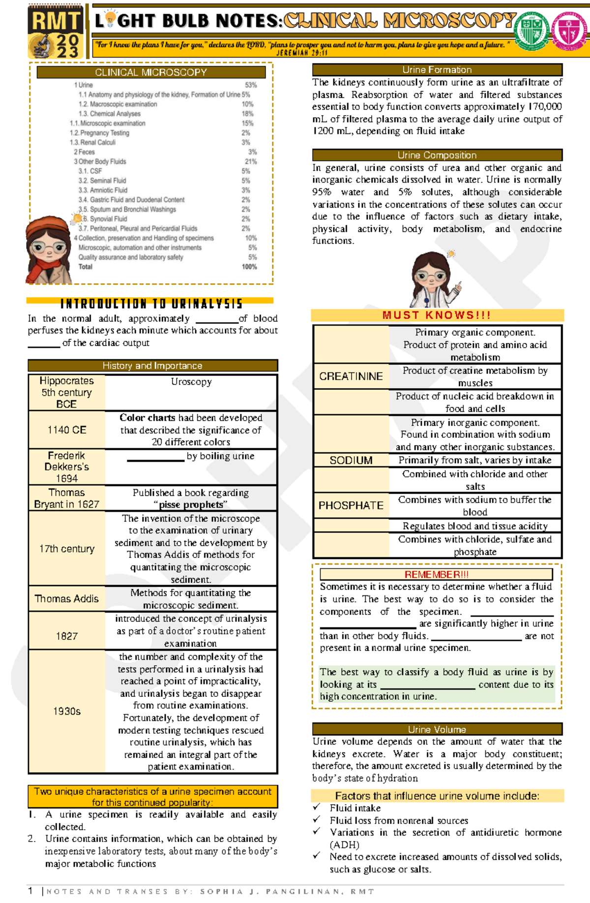 Copy of Clinical Microscopy Lecture (1) unlocked - In the normal adult ...