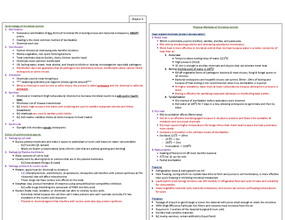 Chapter 9 - Misha Levish - Chapter 9 Terminology of microbial control 1 ...