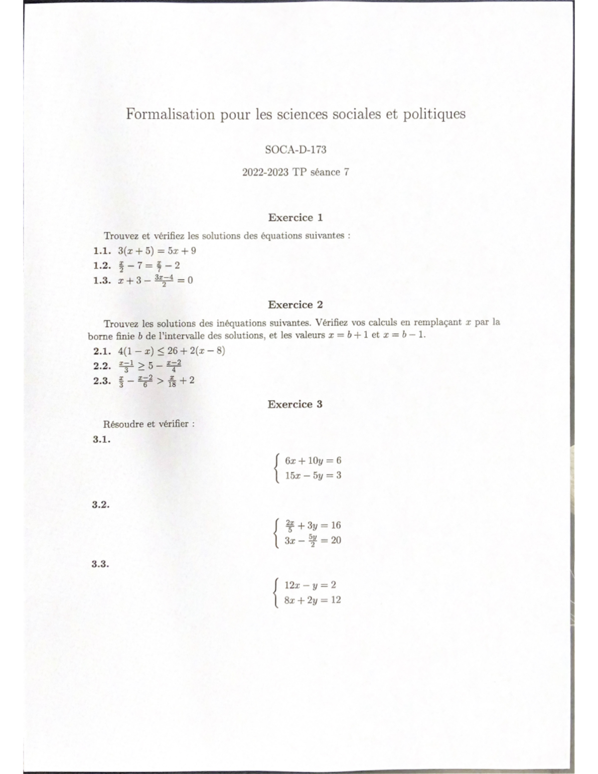 TP 7 corrigé Socad 173 - Formalisation pour les sciences sociales et ...