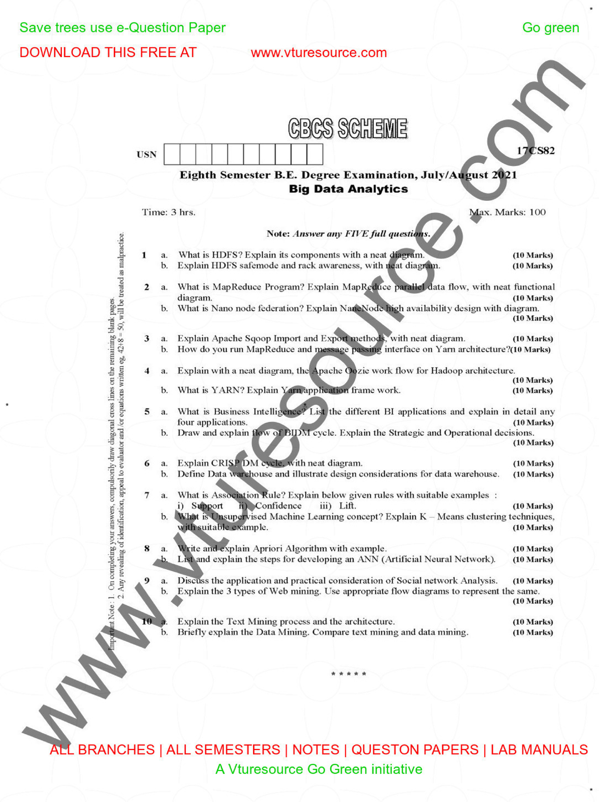 Aug-2021 - Big data analytics - Studocu