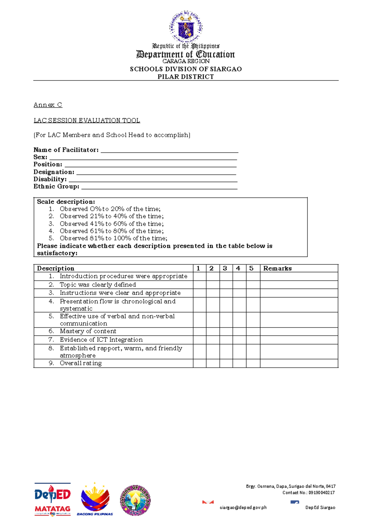 Annex-C LAC- Isession- Evaluation-FORM-2 - Republic of the Philippines ...