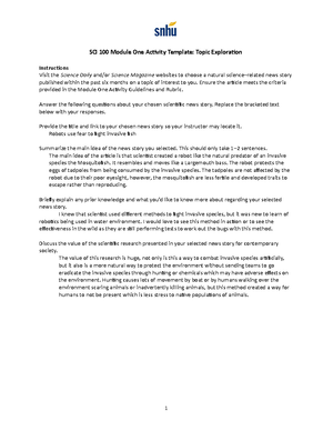 SCI 100 Module 6 Activity natural science sci 100 - HUM- 12/05/ David ...