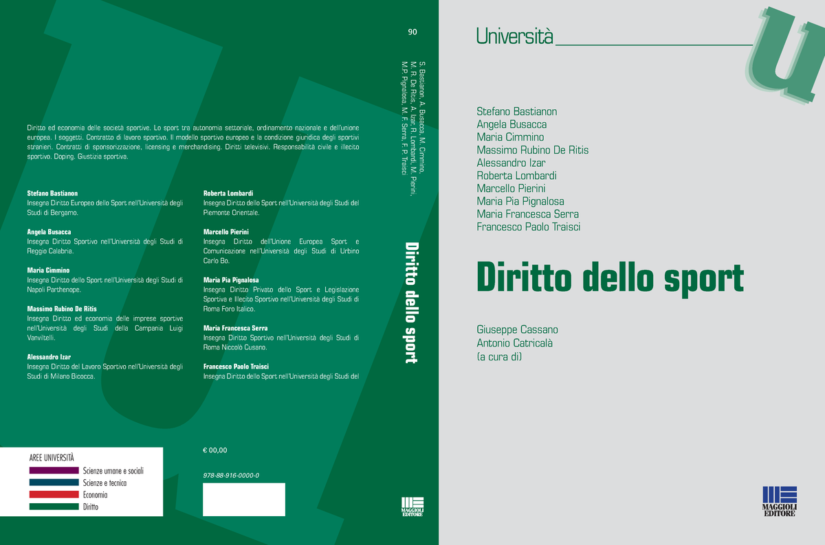 Diritto ed economia delle imprese sportive (Manuale) - Warning: TT: undefined function: 32 ...