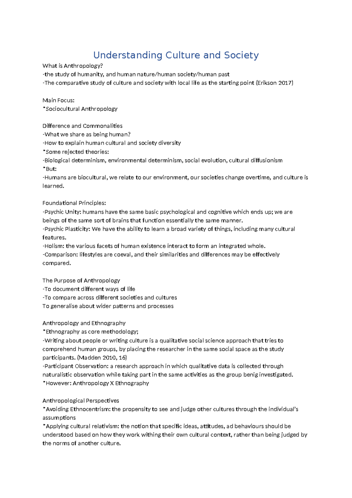 Lecture 1 Topic 1 Understanding Culture and Society - Understanding ...