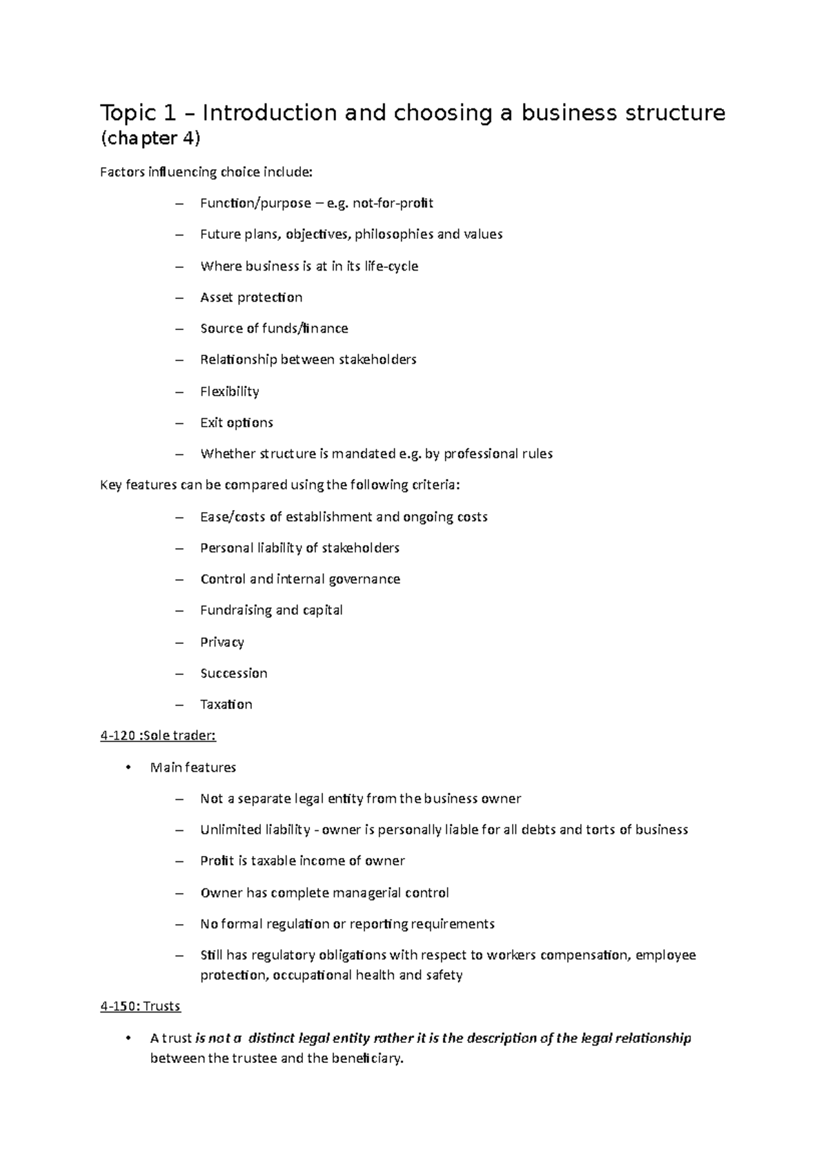 Business Driven Information Systems Notes Lectures 1 - 4 - Topic 1 ...