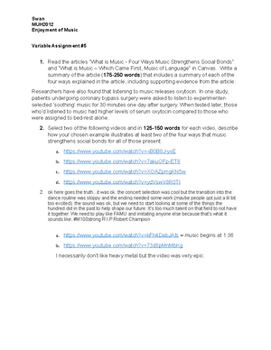 Variable Assignment #4 - MUL Scott Swan Variable Assignment #4 – Direct ...