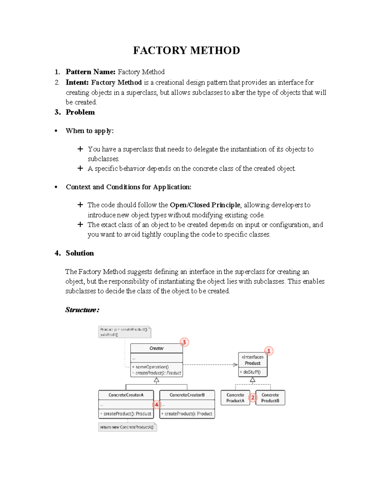 23DA061 Hồ Thị Thủy Tiên Designpatterns - FACTORY METHOD 1. Pattern ...