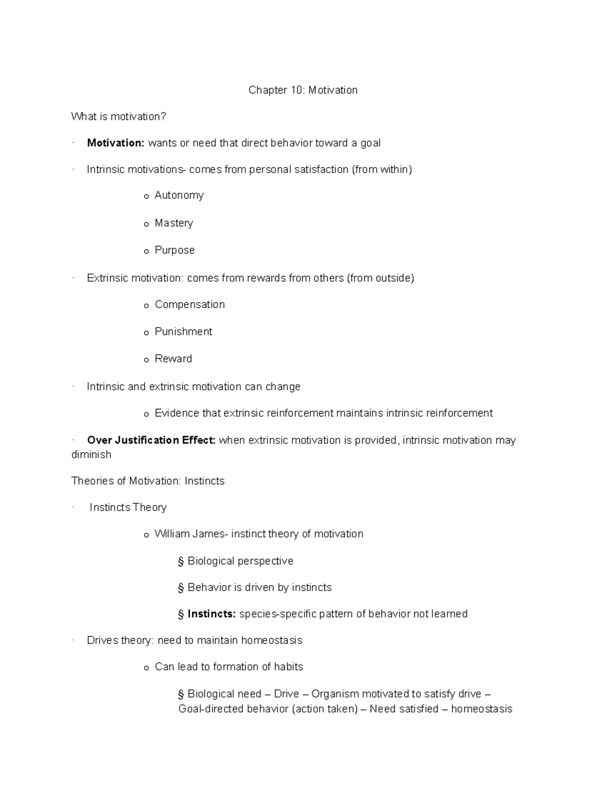Chapter 10 Motivation - These lecture notes are taught by Professor ...