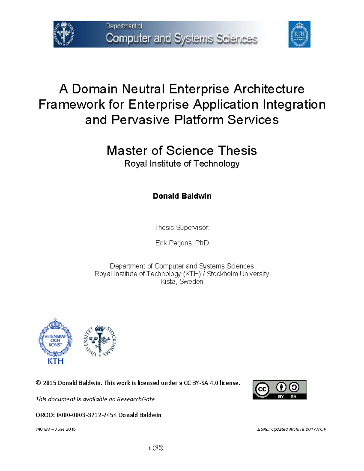 DB MSc Thesis Baldwin final ev04 - i (95) A Domain Neutral Enterprise ...