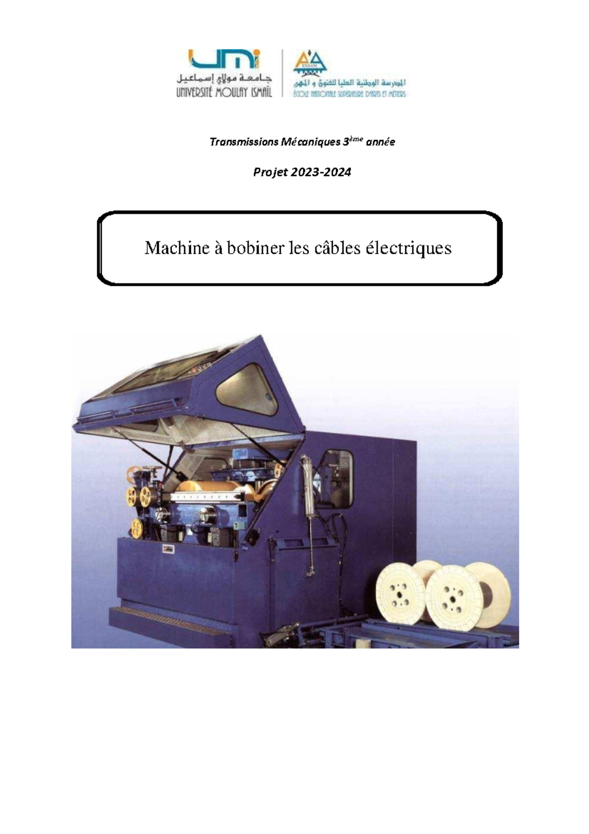 Projet BE2 - dstsfgggggggggggggggggggggggg - Transmissions Mécaniques 3 ...