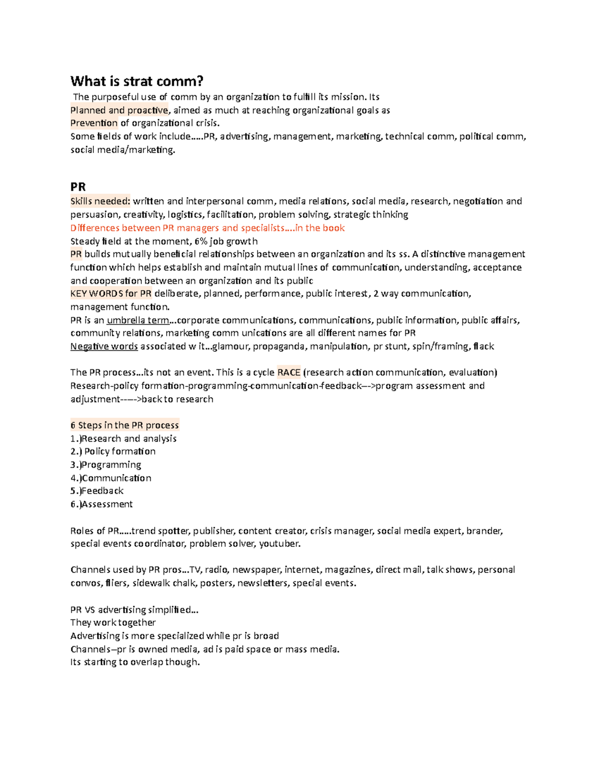Chapter 1 and Visualization - What is strat comm? The purposeful use of ...