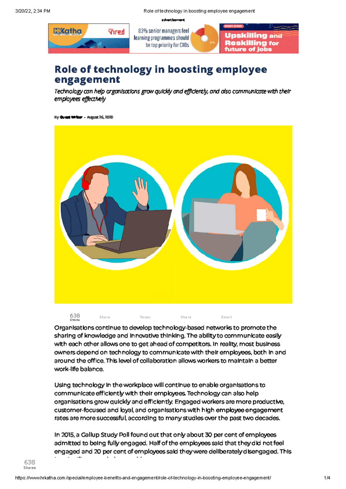 Role of technology in boosting employee engagement - Role of technology ...
