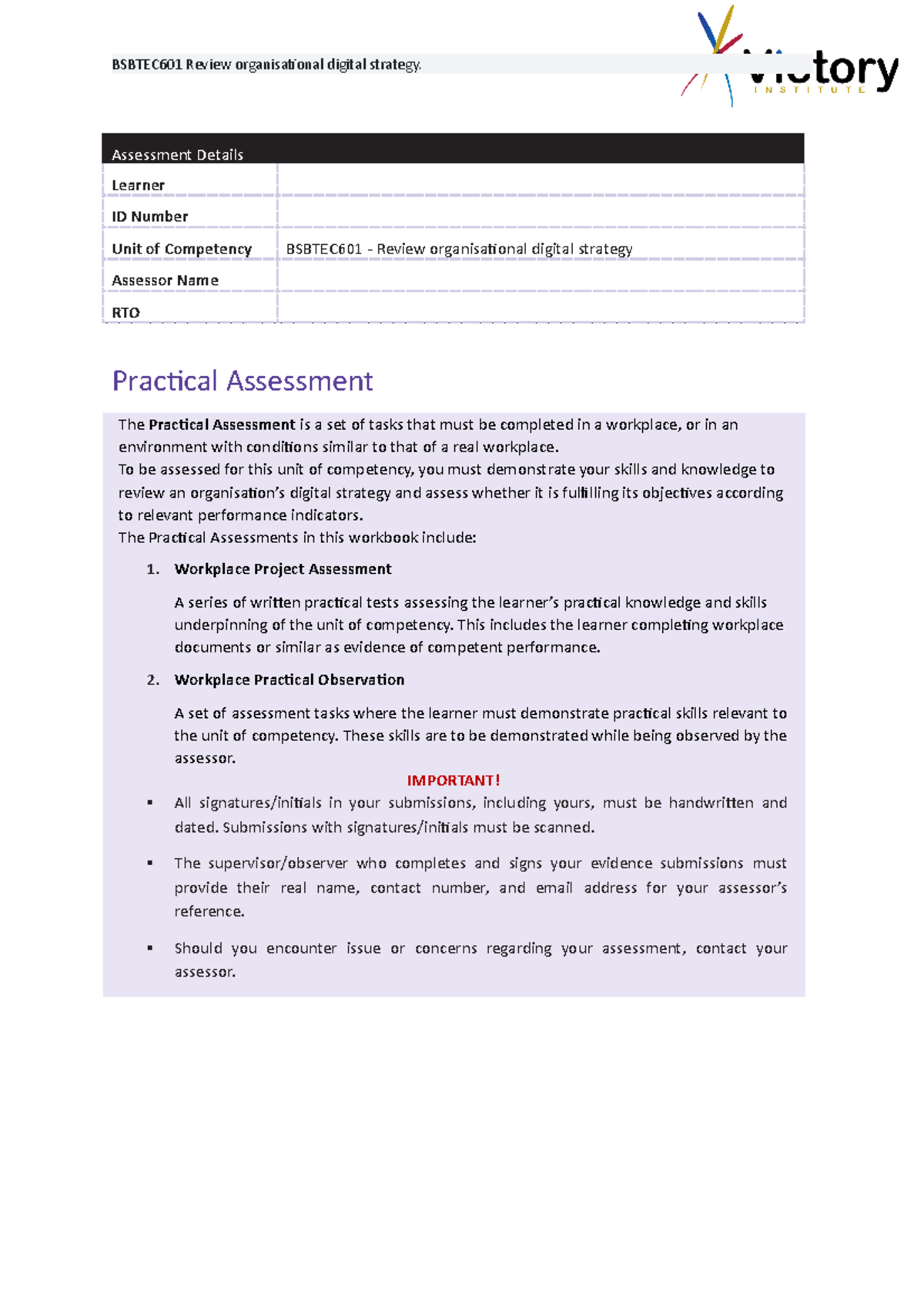 Assessment Task 2 - km;joj - Practical Assessment The Practical Assessment is a set of tasks ...