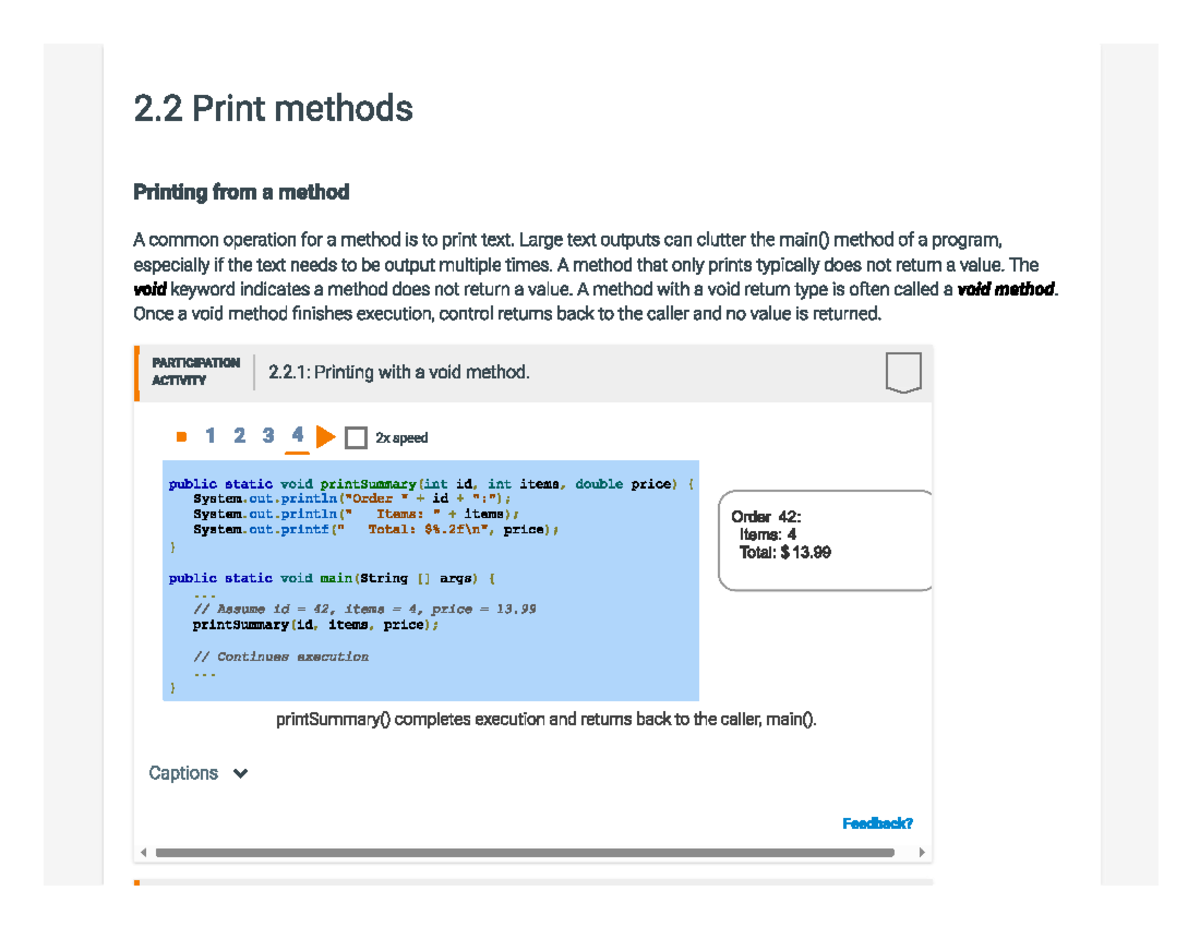 IT 145 week 2 mod 2.2 Zybooks Print Methods - IT145 - Studocu