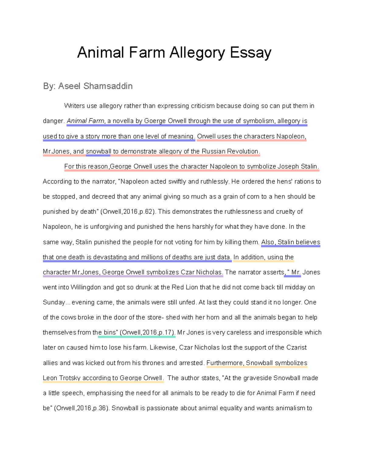 1381208 Animal Farm Allegory Essay 11694655578 1694690585 - Animal Farm ...