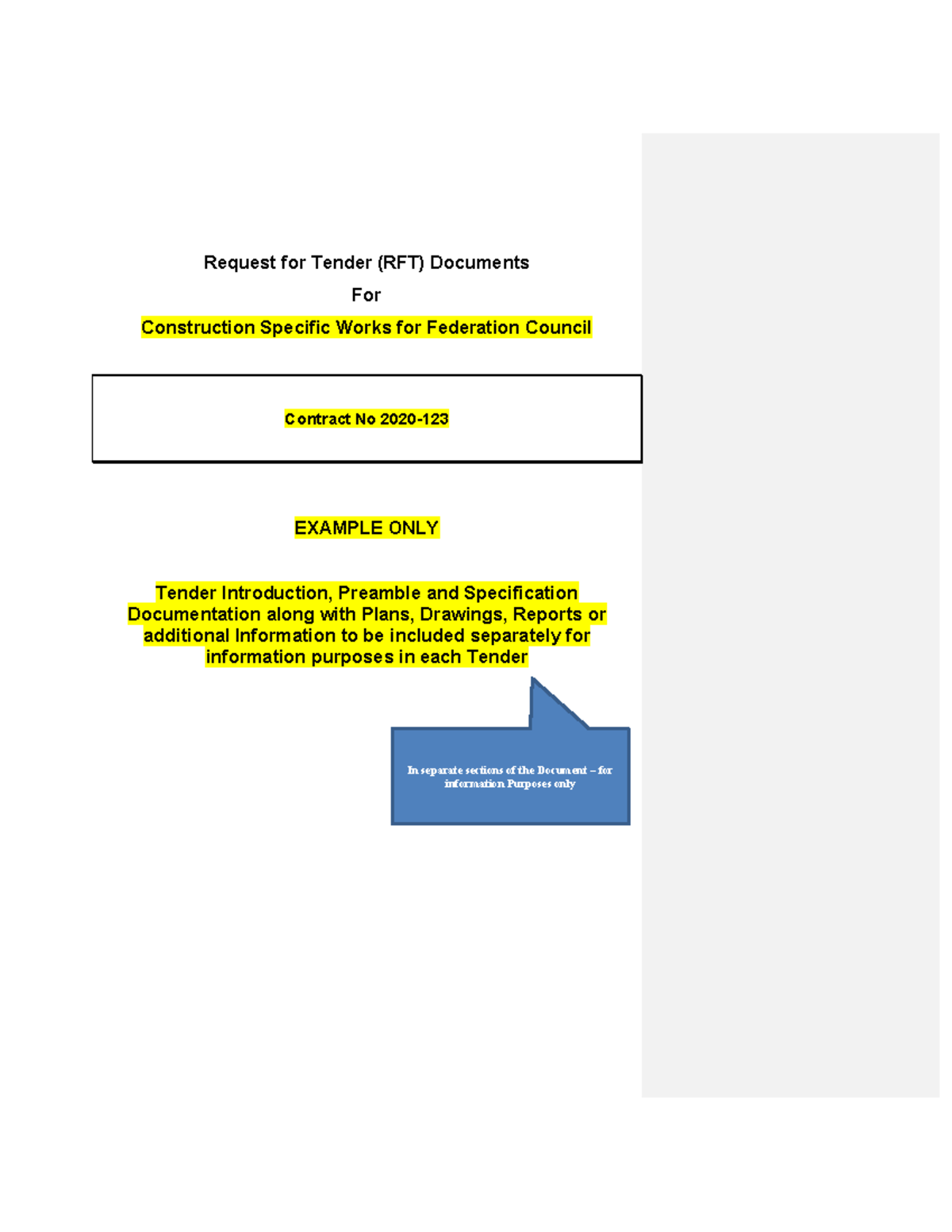 Attachment-No - Class - Request for Tender (RFT) Documents For ...