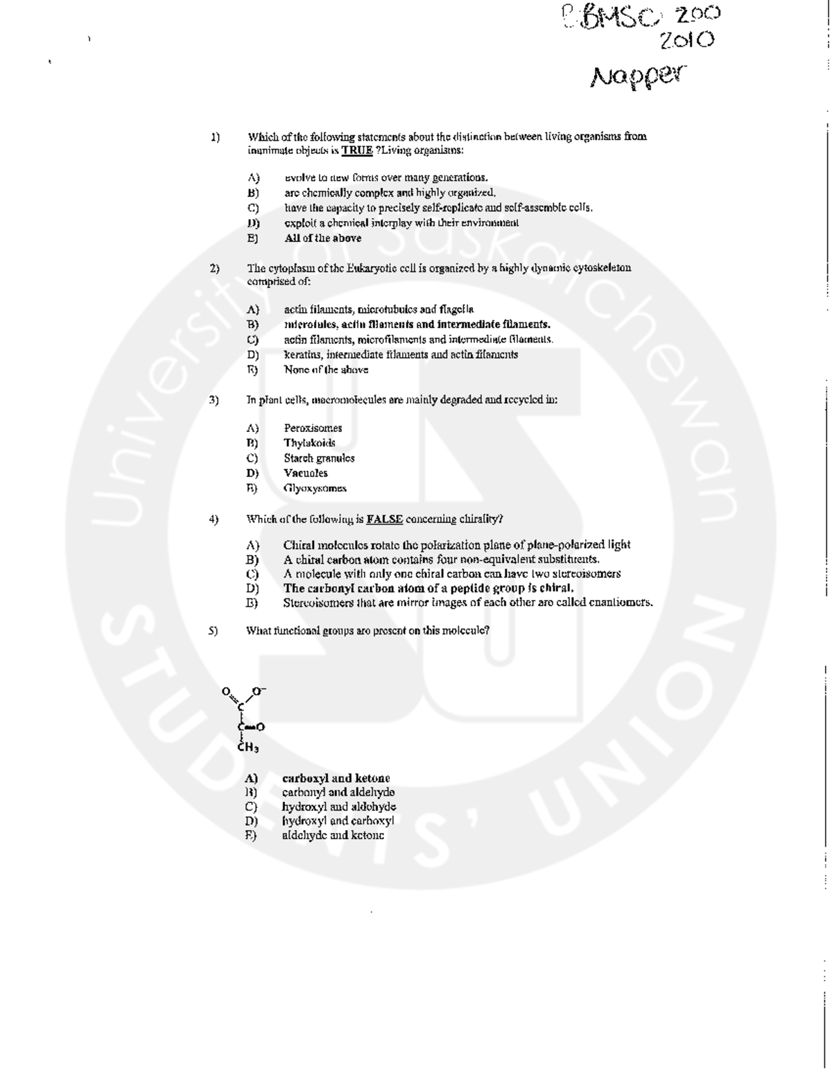 BMSC 210 - Midterm exam - Bmsc 200.3 - Studocu