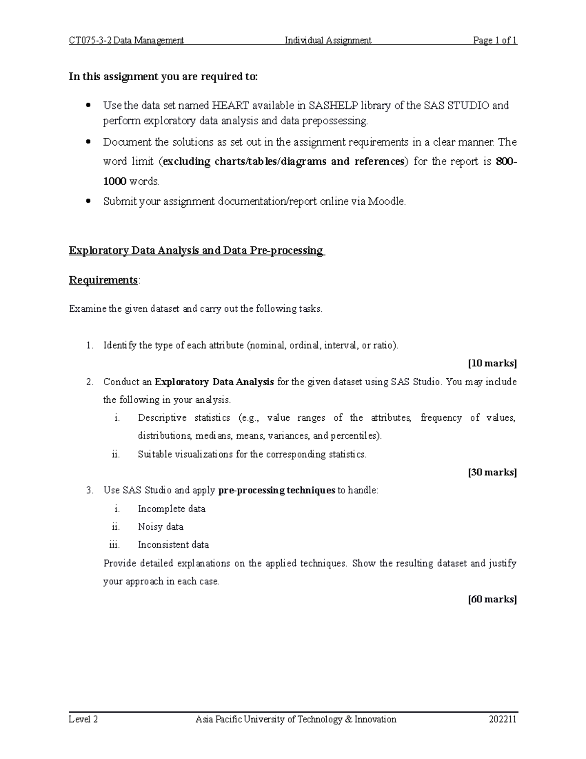 CT075-3-2-DTM - Individual Assignment Question - Part 1 - CT075-3-2 ...