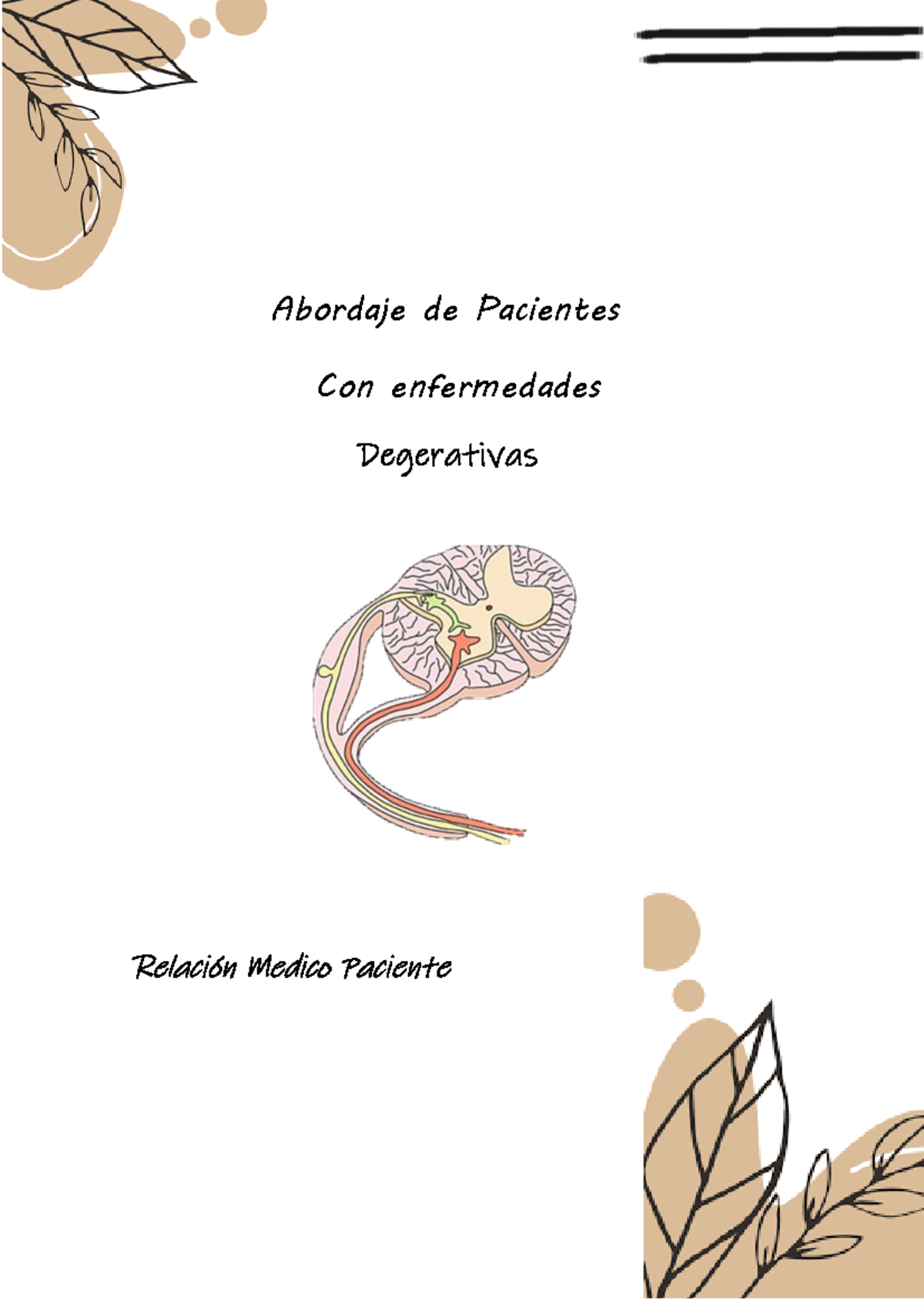 Abordaje de Pacientes enmerdedades degenerativas solanyi perez 2020 ...