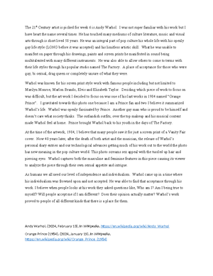 [Solved] Select a creative work that is questionable andor ...