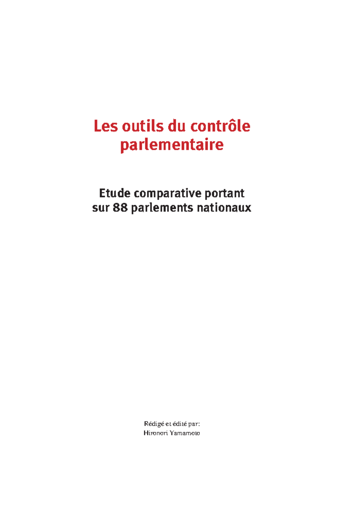 Oversight 08-f - dfhgg - Les outils du contrôle parlementaire Etude ...