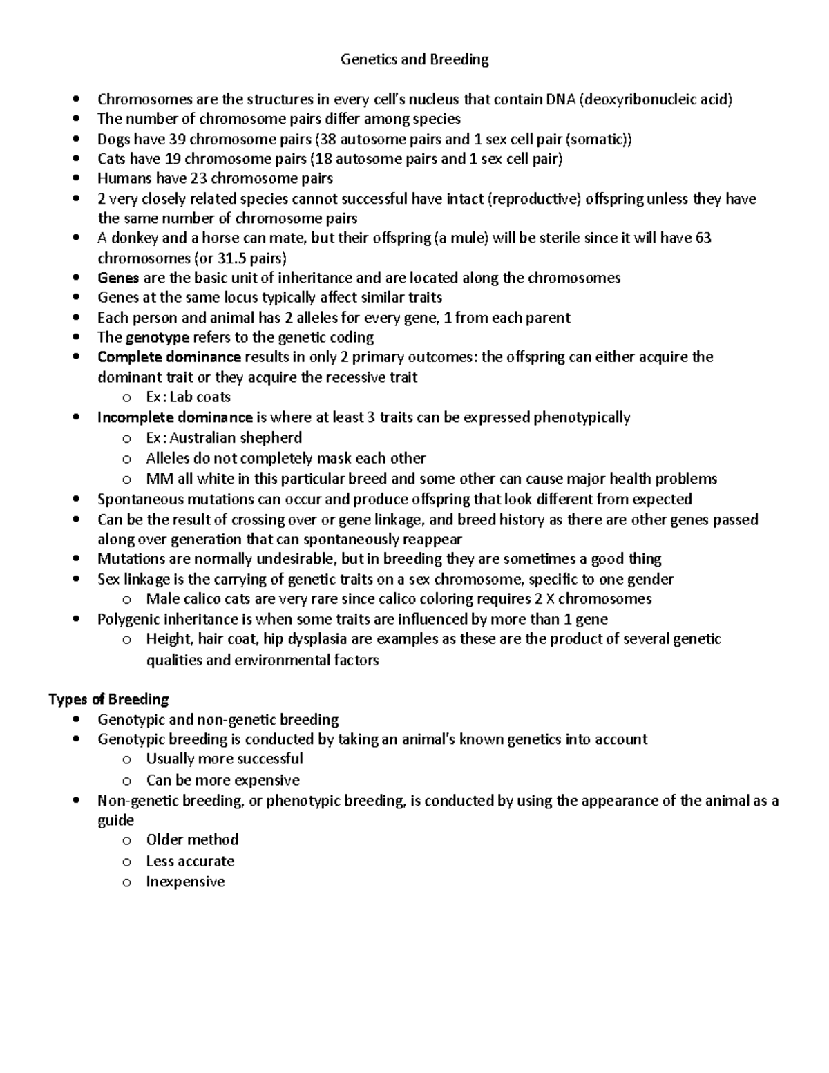 Genetics and Breeding of Companion animals - Genetics and Breeding ...