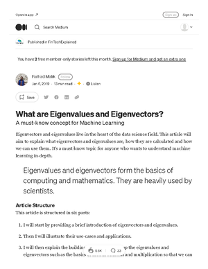Linear Algebra notes - 1 - 8- Chapter 1 : Uector Space - p eclors by ...