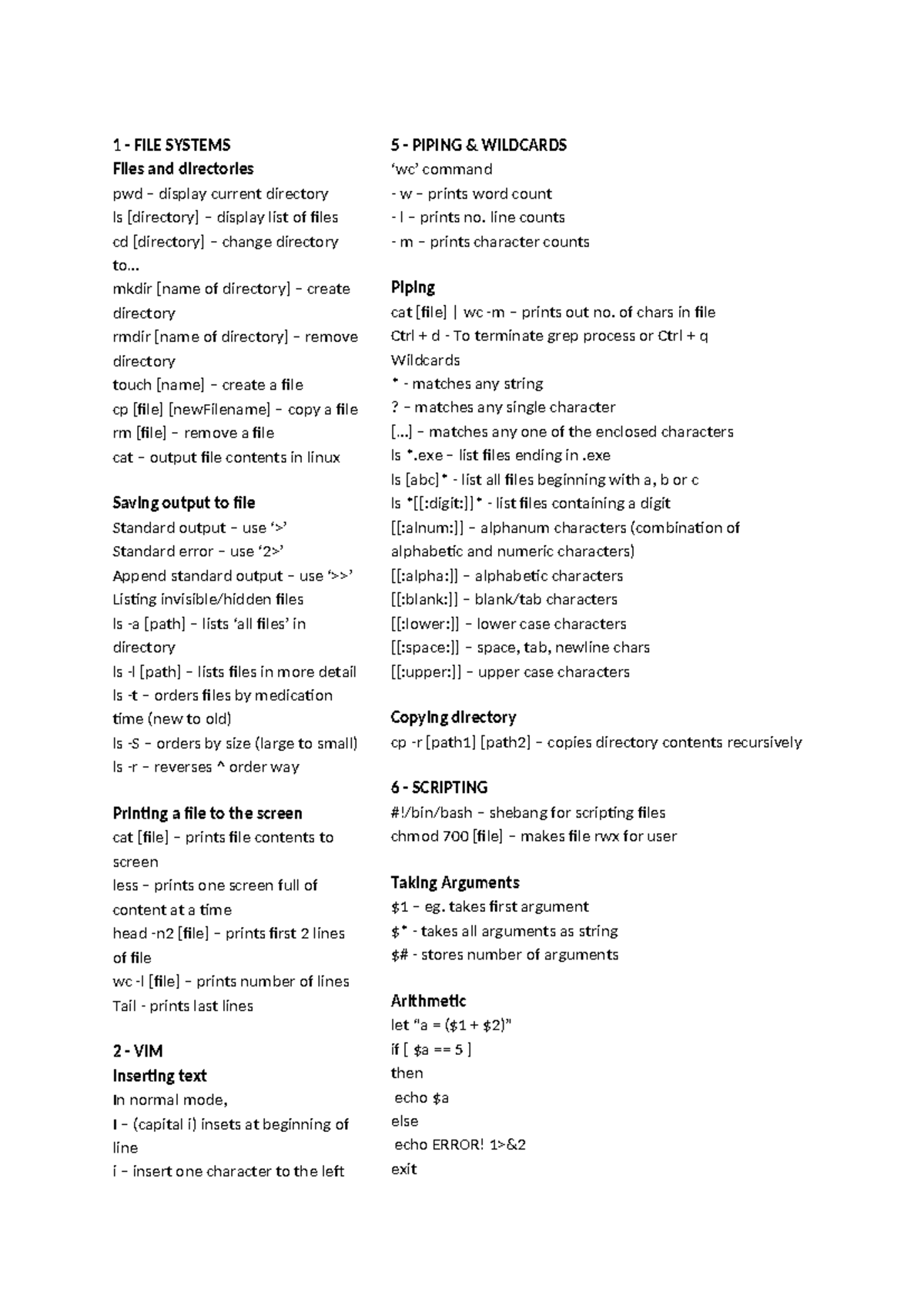 1 File Systems 1 File Systems Files And Directories Pwd Display Current Directory Ls