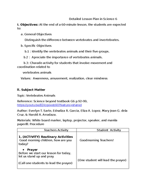 Detailed Lesson PLAN Grade 4 group 7 - DETAILED LESSON PLAN GRADE 4 ...