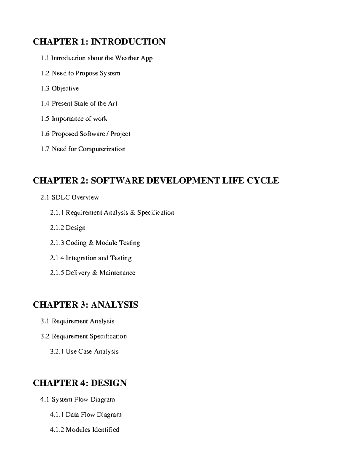 Weather Watch Report(Pdf) - CHAPTER 1: INTRODUCTION 1 Introduction ...