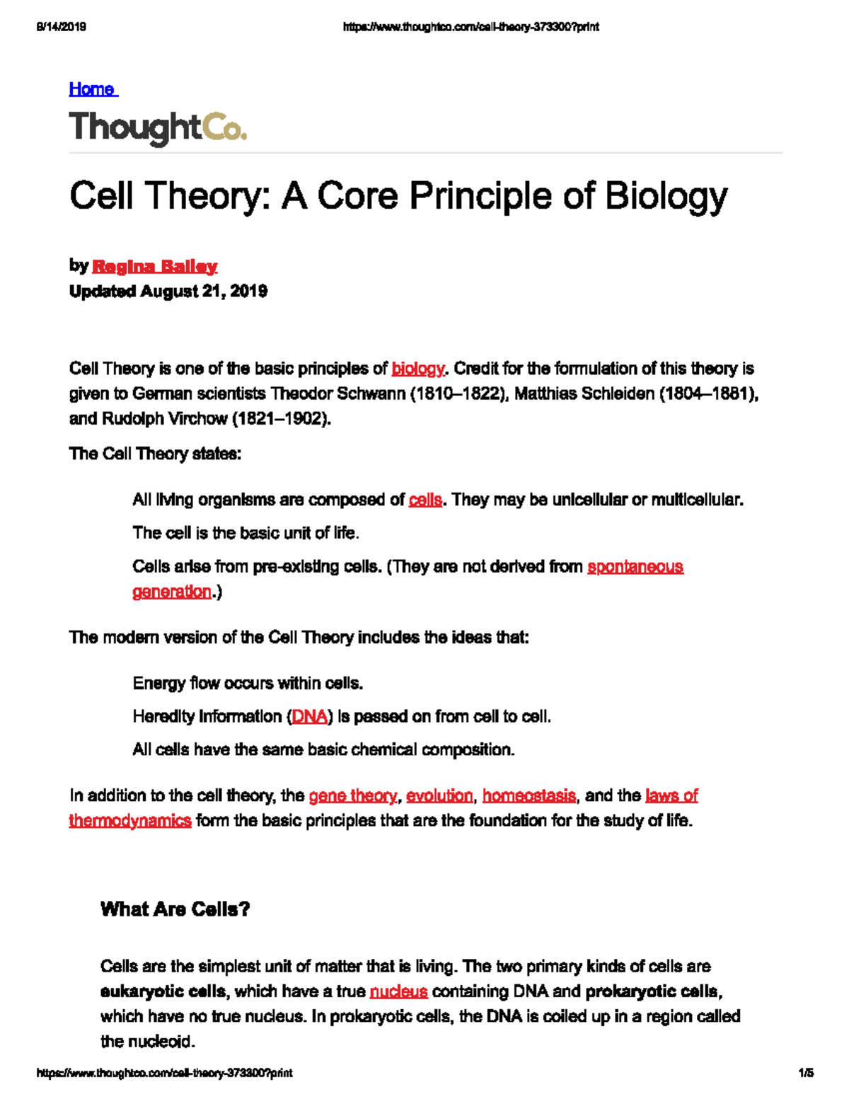 History of the CELL-Cell theory - Bsc. Medical Laboratory Sciences ...
