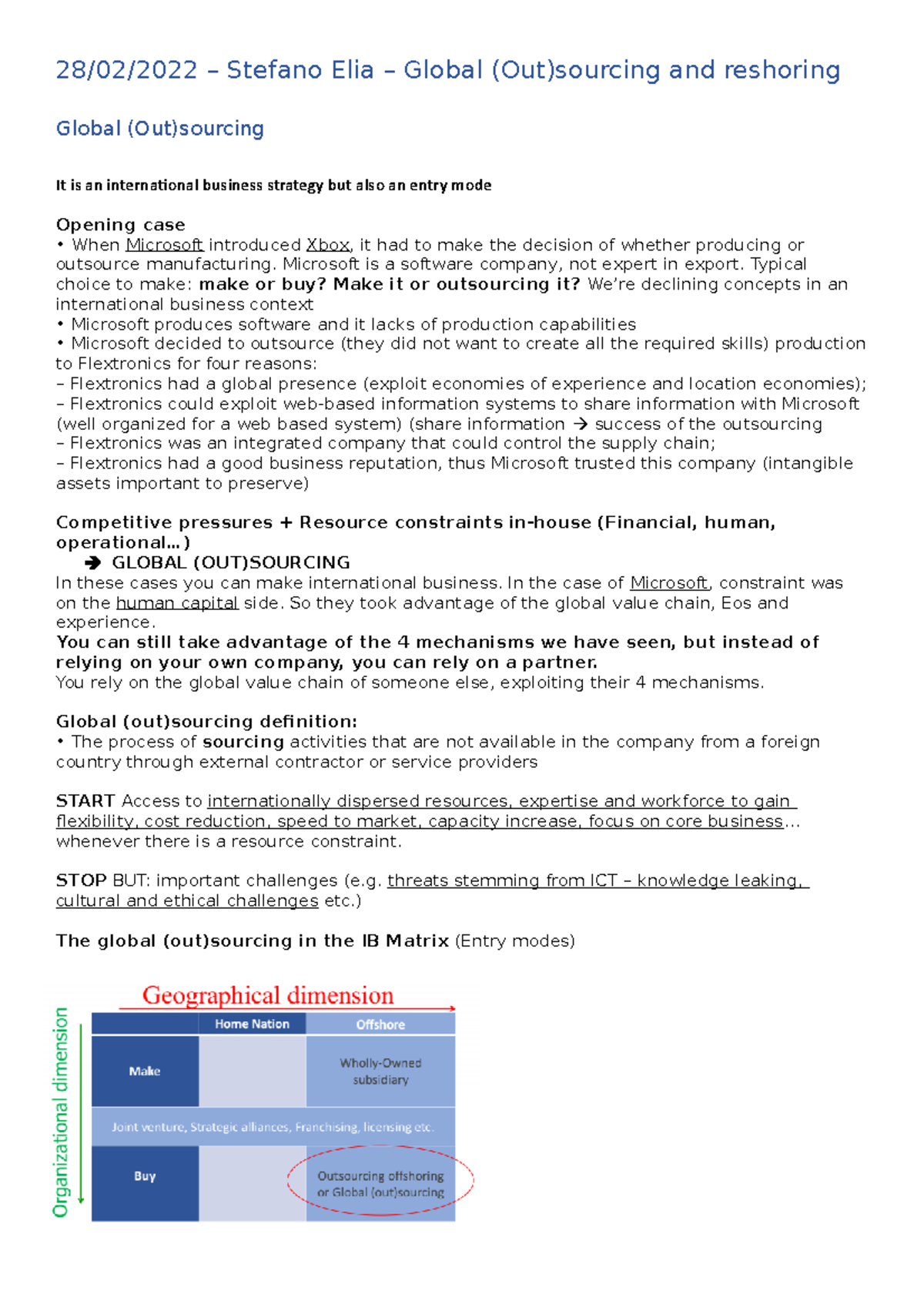 IF Lesson 3b - 28/02/2022 – Stefano Elia – Global (Out)sourcing and ...