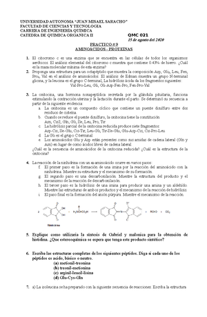 Practico Heterociclos al;ksjdf a;lsdkfj a;lskdfj aslk - UNIVERSIDAD ...