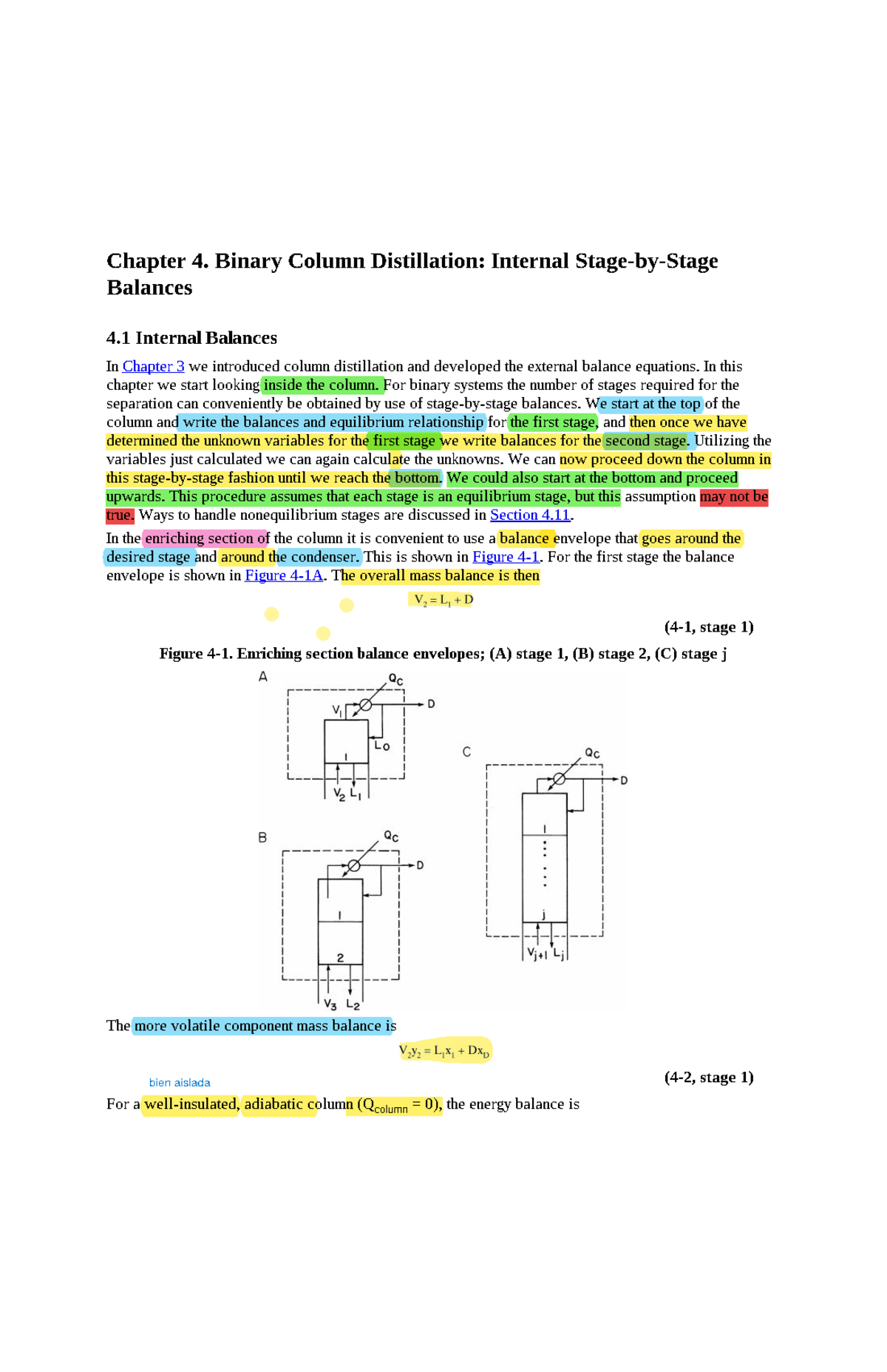 Binary Column Distillation - Chapter 4. Binary Column Distillation ...