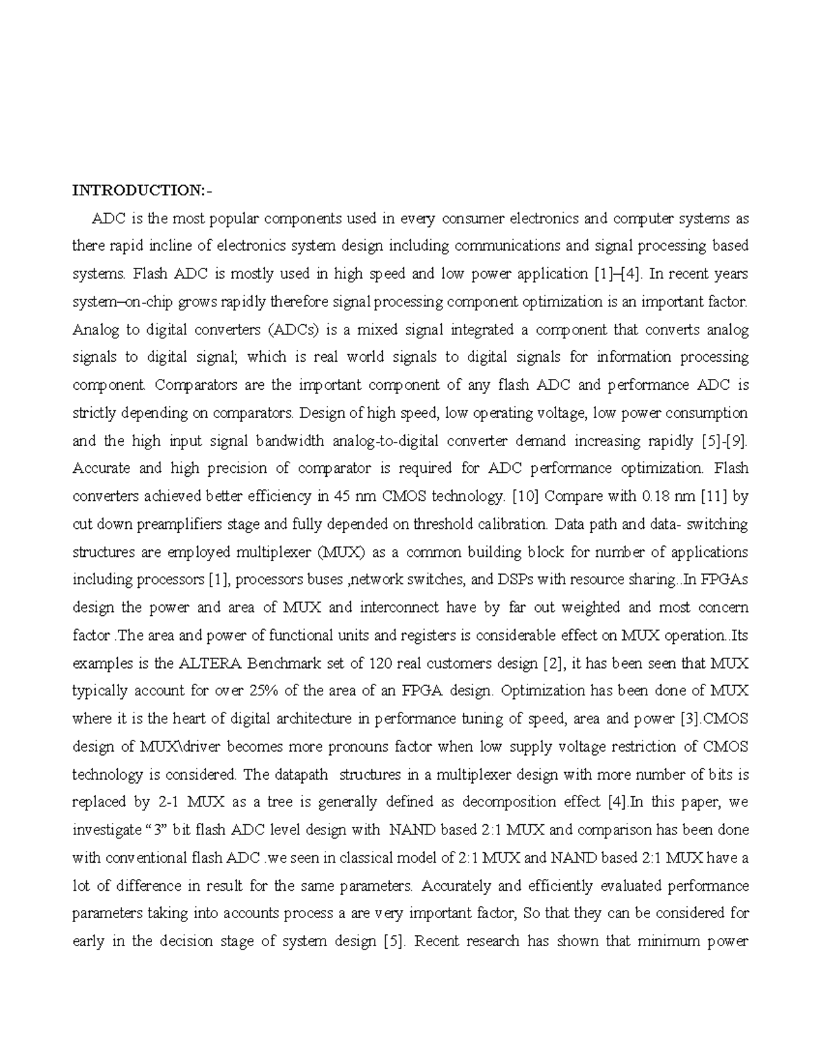 Flash adc using mux - INTRODUCTION:- ADC is the most popular components ...